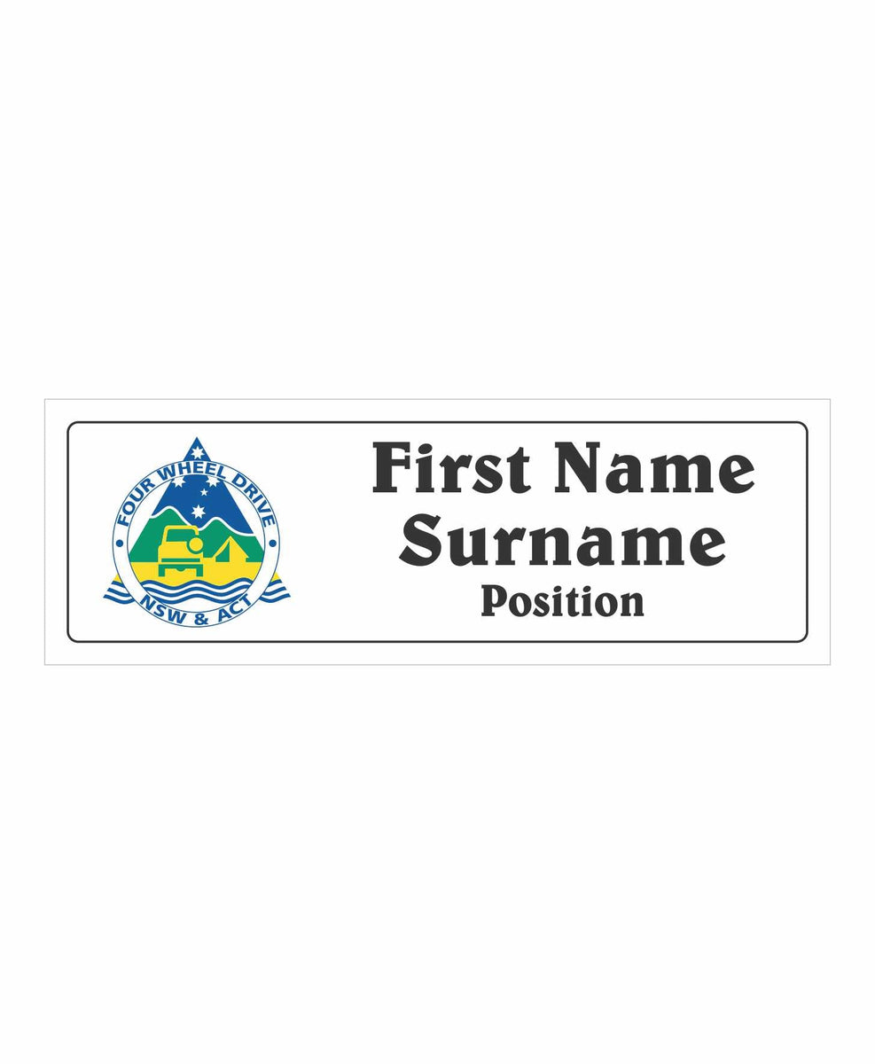 4WD NSW ACT INC Committee Name Badges – Clever Promotional Products