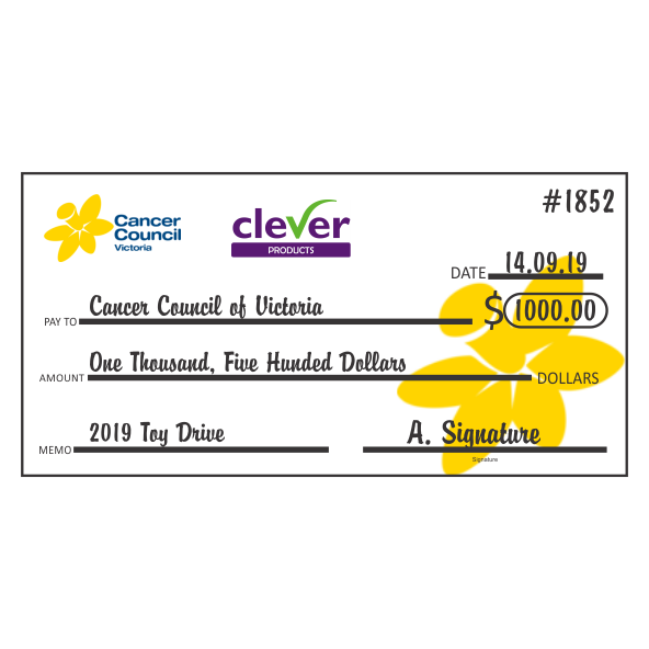Large Novelty Cheque – Clever Promotional Products